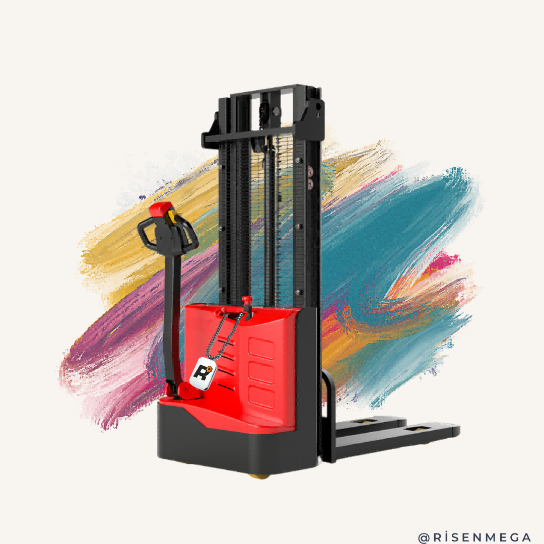 High-end 1.5 Ton Electric Stacker Lift 3 Meters Walking style | Risenmega®